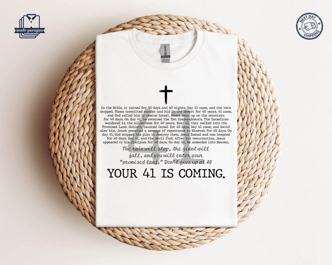 Your 41 is Coming Shirt, Christian Women Sweatshirt, Bible Verse Hoodie ...