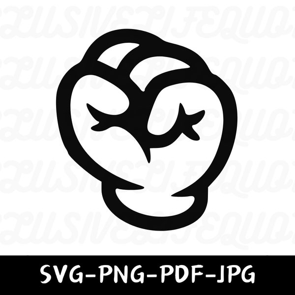 Mickey Mouse Fist Svg - Etsy