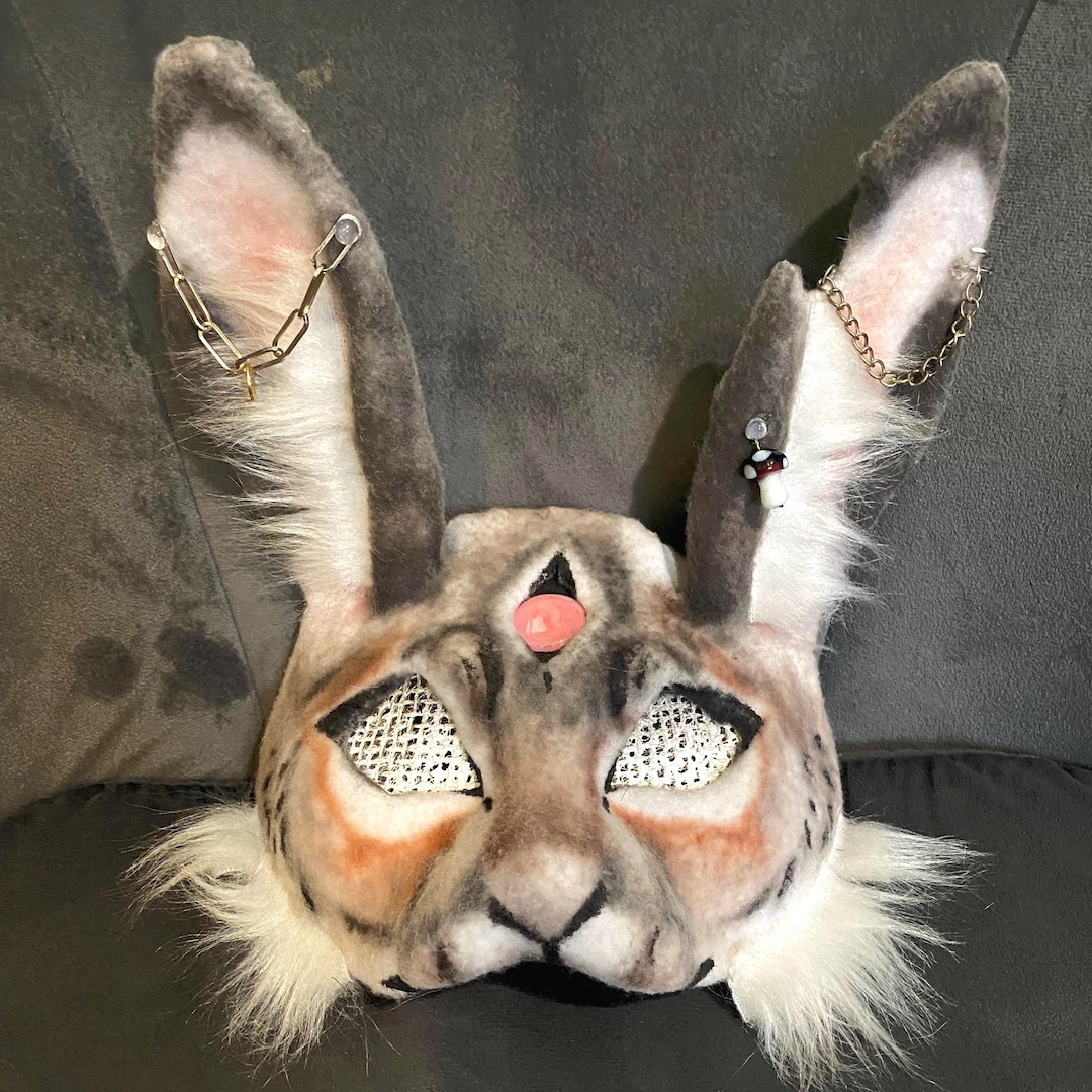 Rabbit Therian Mask - Etsy