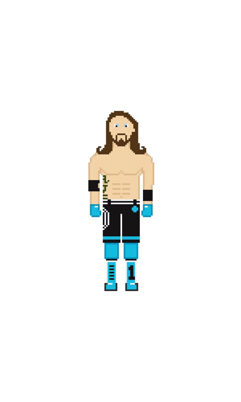 AJ Styles WWE Cross Stitch Pattern, Professional Wrestling Cross ...