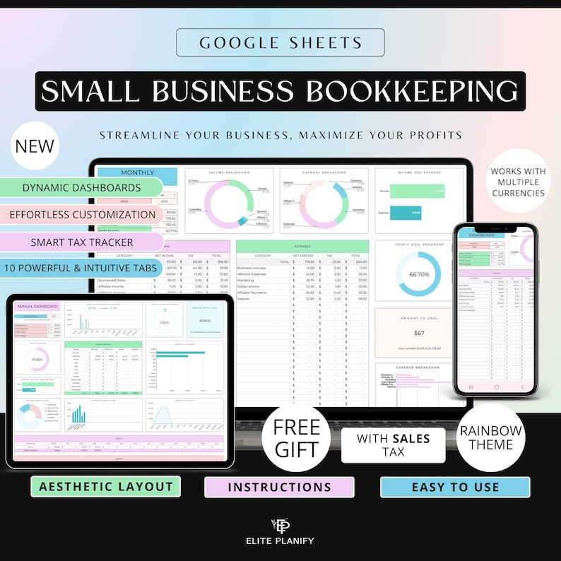 Small Business Bookkeeping Google Sheets | Small Business Bookkeeping ...