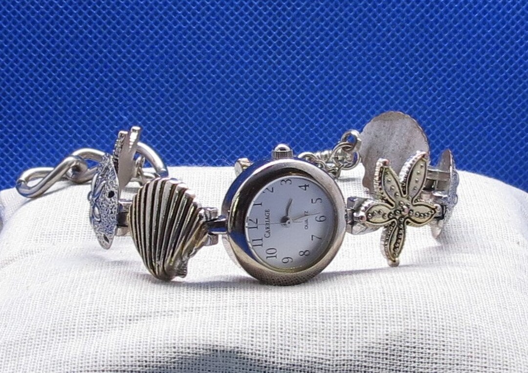 Really Cute Seashell,starfish,sand Dollar Bracelet Watch. Carriage ...