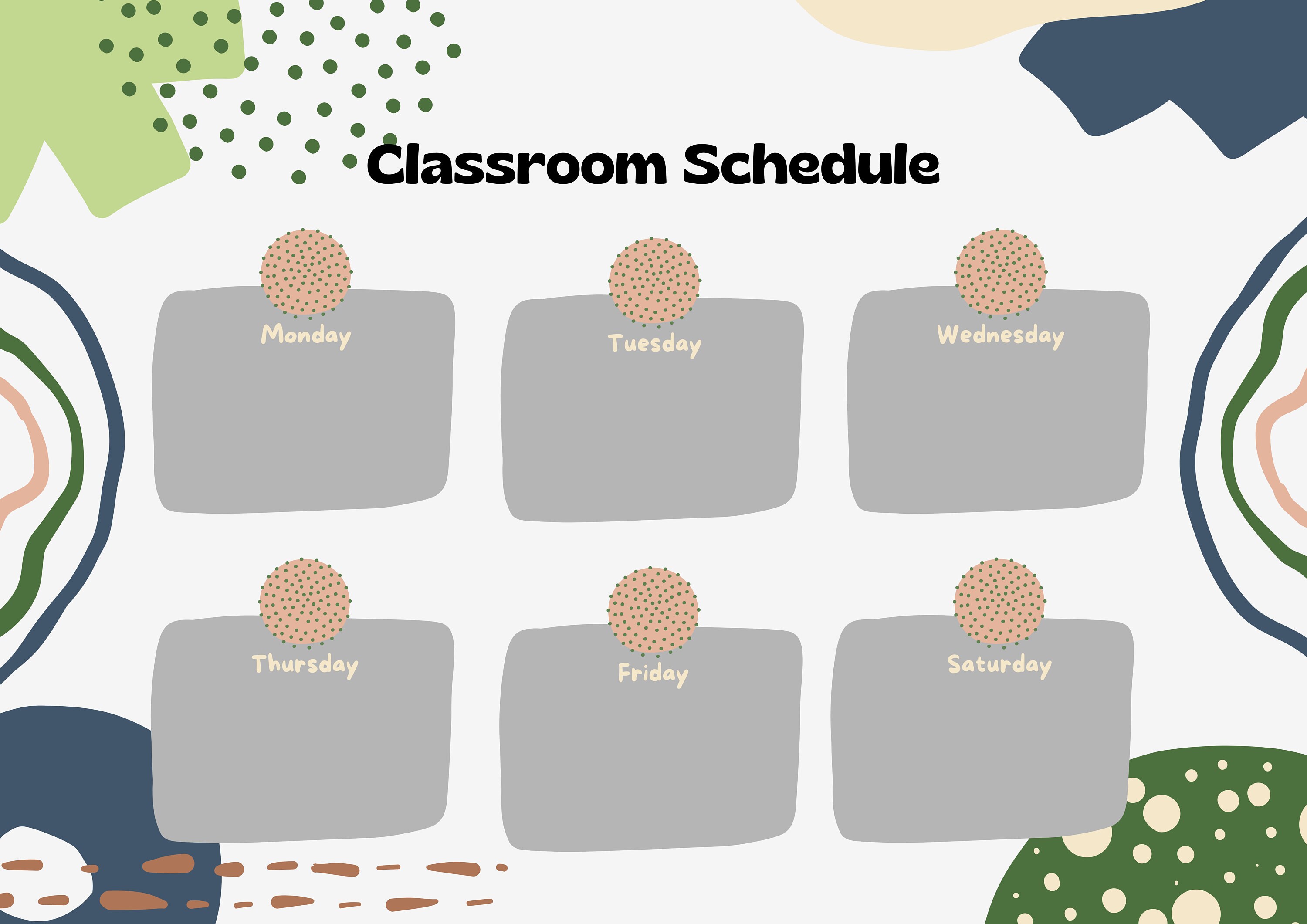 Classroom Schedule , Classroom Decor ,schedule Poster ,classroom ...
