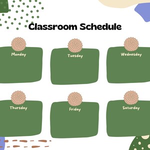 Classroom Schedule , Classroom Decor ,schedule Poster ,classroom ...