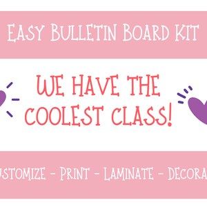 Classroom Bulletin Board Kit , Classroom Decor , Classroom Valentines ...