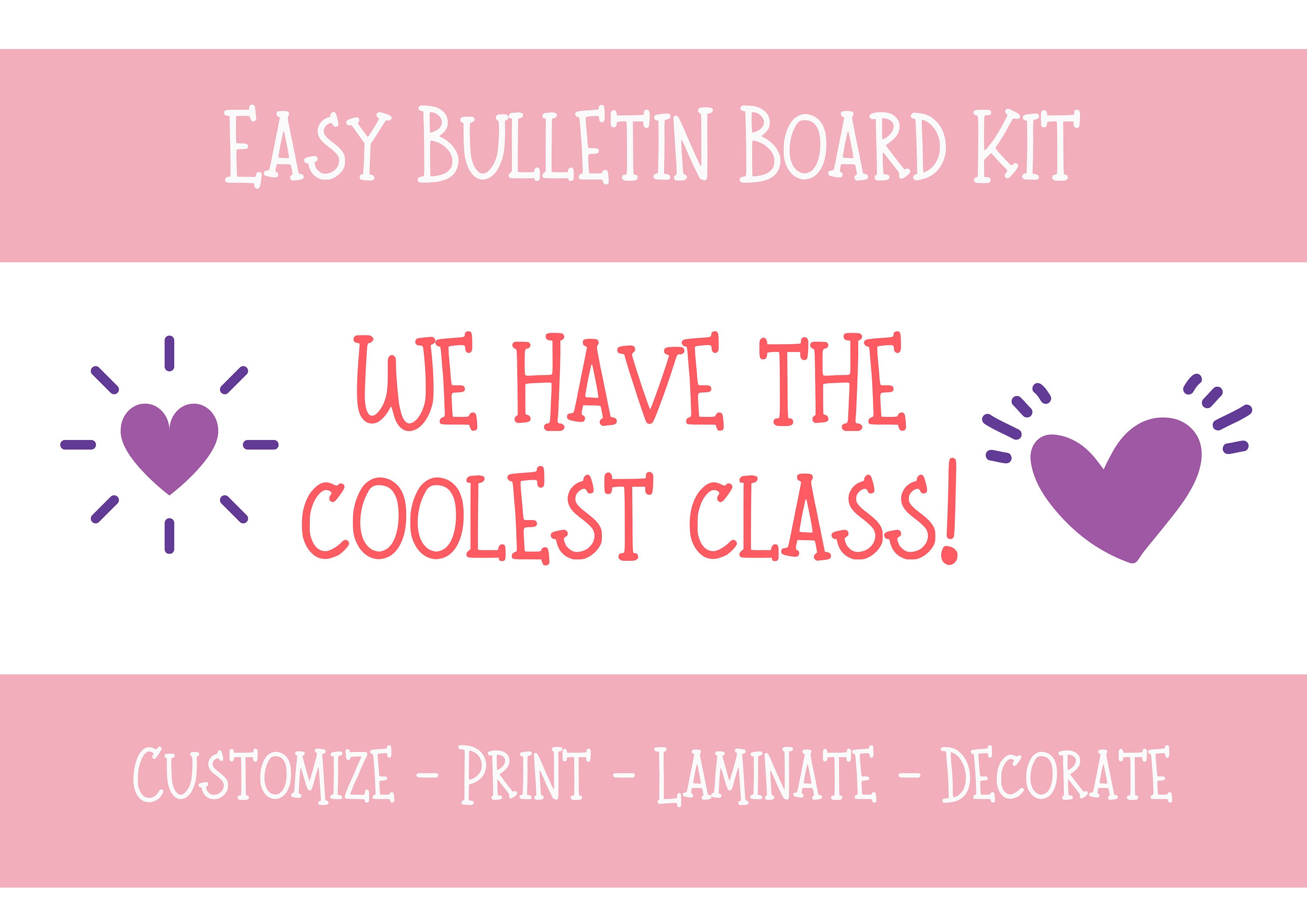 Classroom Bulletin Board Kit , Classroom Decor , Classroom Valentines ...