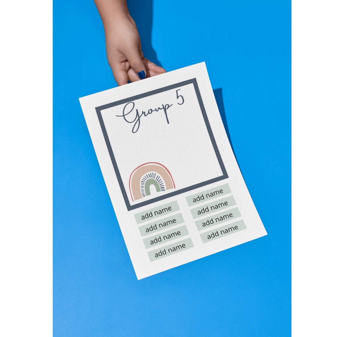 Classroom Group Labels, Classroom Pastel Group Labels , Classroom Decor ...