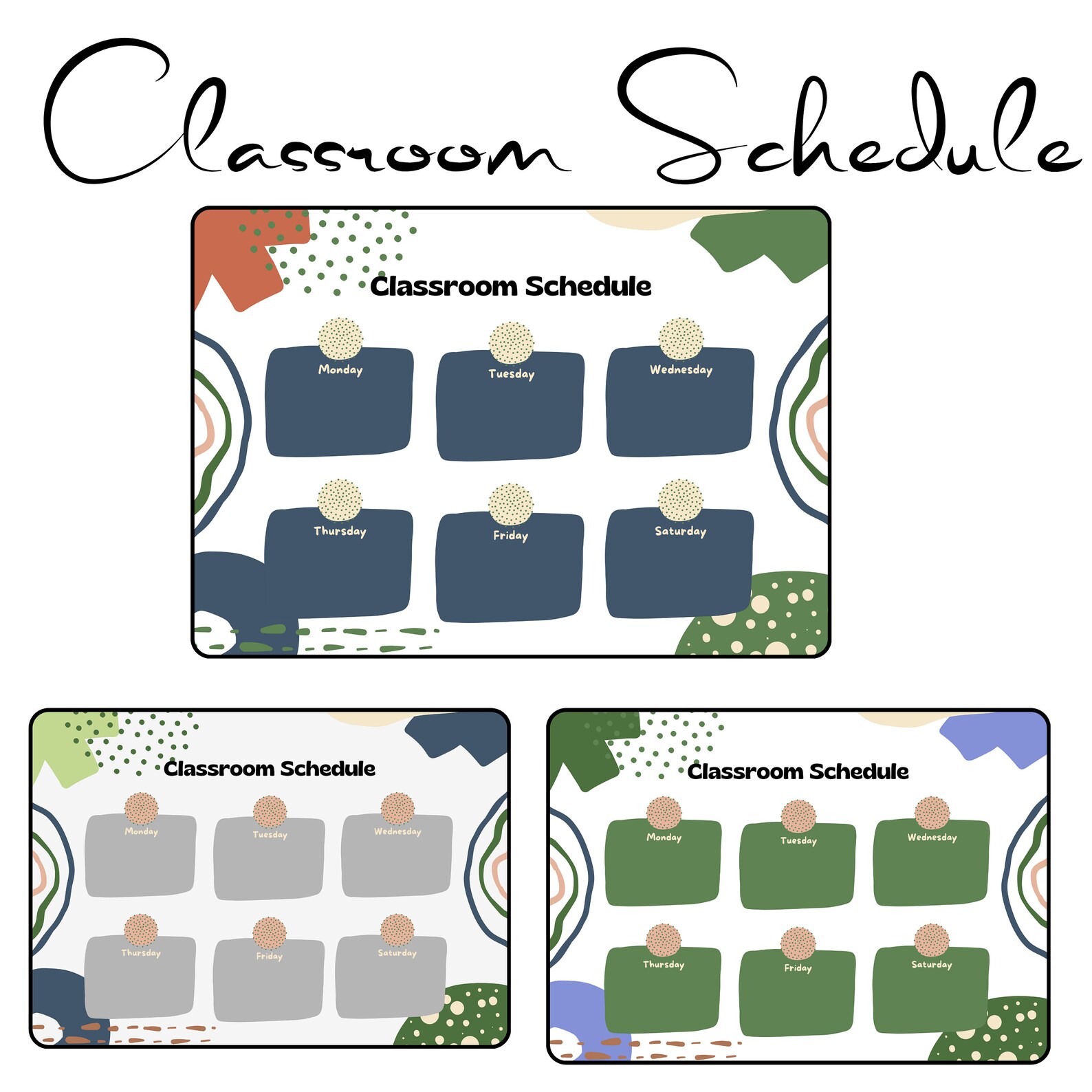Classroom Schedule , Classroom Decor ,schedule Poster ,classroom ...