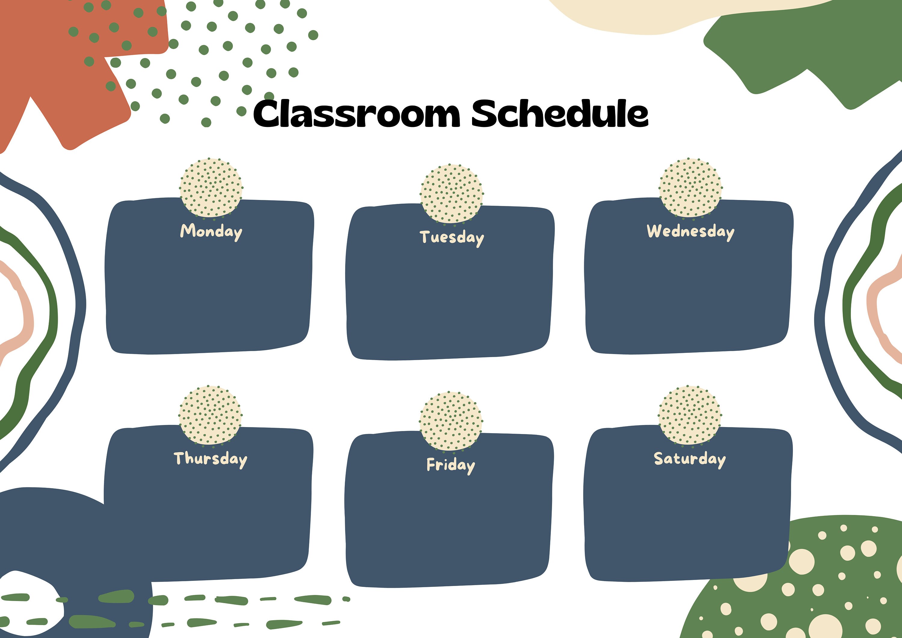 Classroom Schedule , Classroom Decor ,schedule Poster ,classroom ...