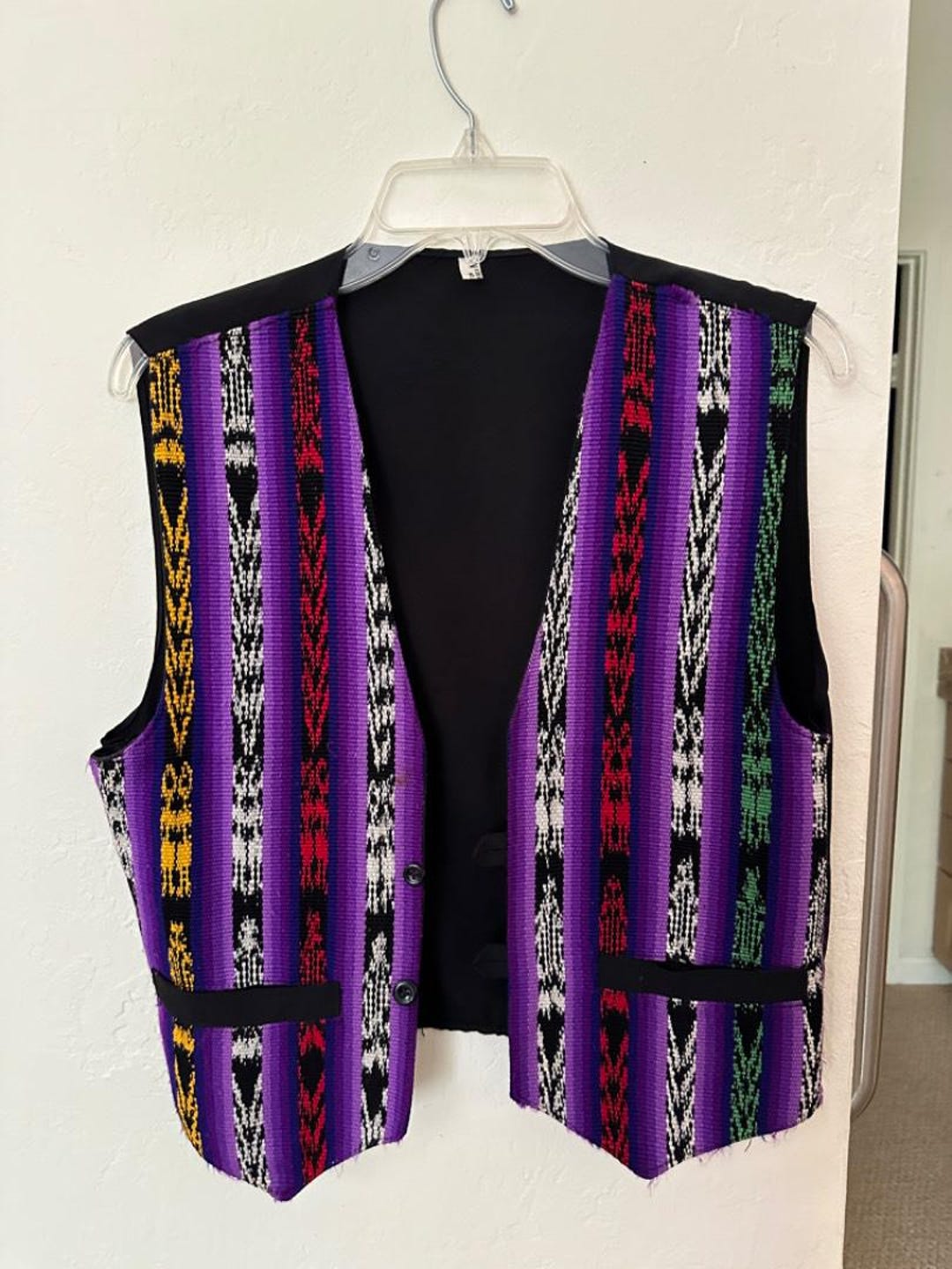 Lightweight Colorful Vintage Authentic Vest From Guatemala Like New ...