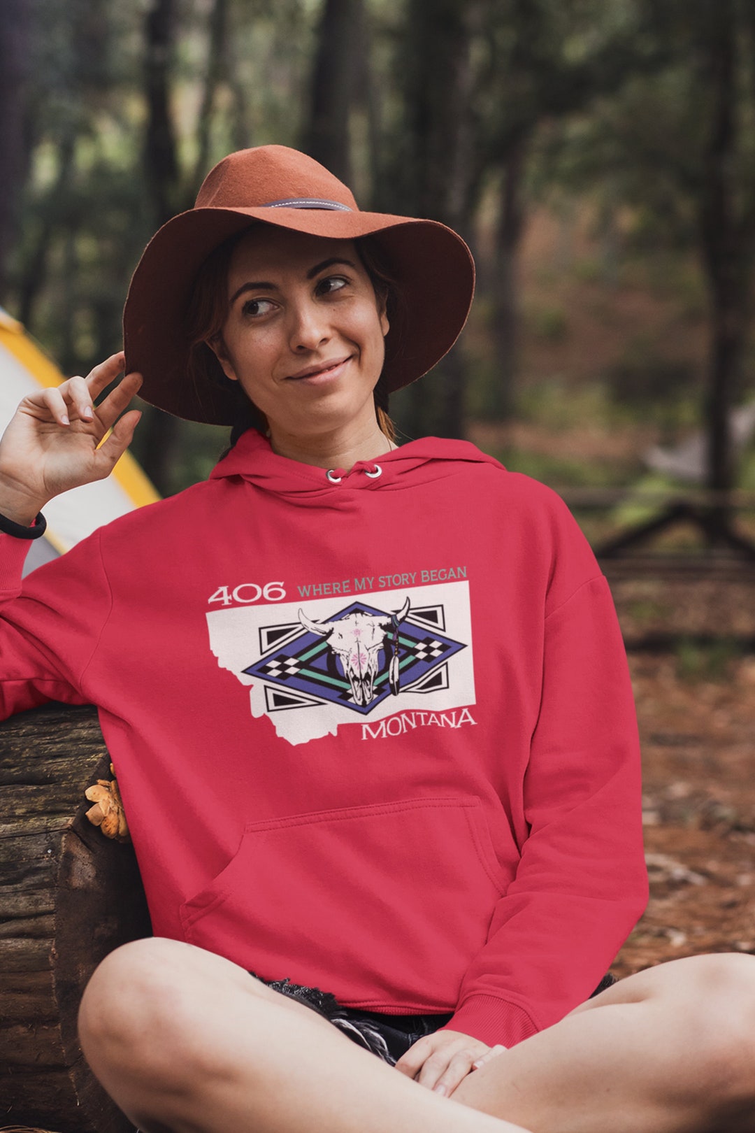 Montana - Area Code 406 - Where My Story Began - Unisex Heavy Blend ...