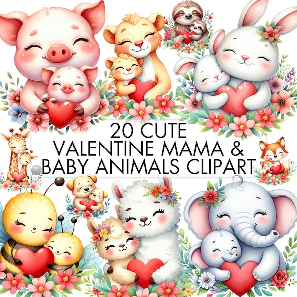 Baby Animals Clipart - Etsy