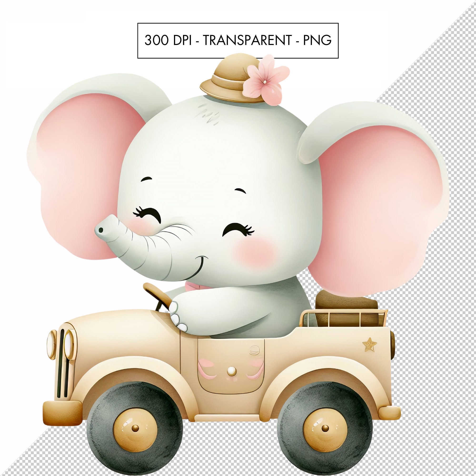 Pink Safari Clipart PNG, Girl Safari Party, Cute Safari Animals, Pink ...