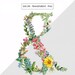 Watercolor Floral Alphabet Clipart: Wildflower PNG Letters (instant ...
