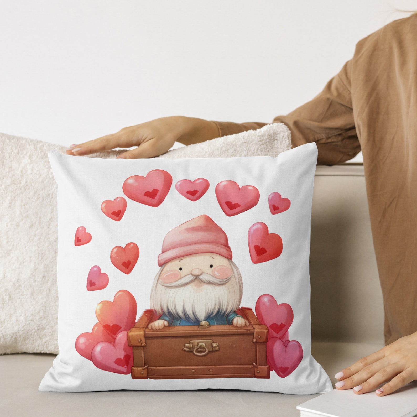 Valentines Day Gnome Clipart Cute Gnome Bundle Romantic - Etsy