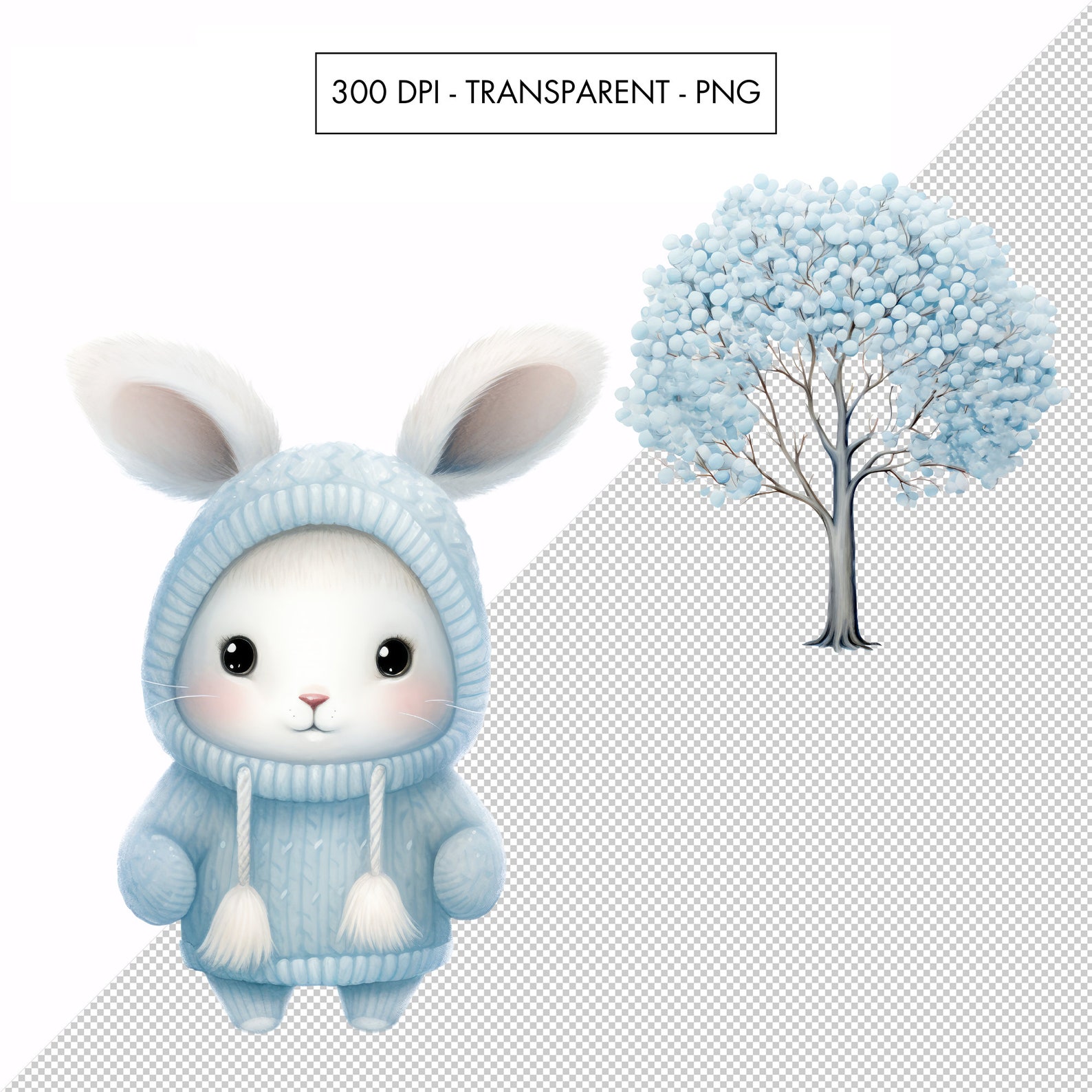 Winter Wonderland Clipart Bundle, Watercolor Winter Clipart, Winter ...