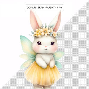 Watercolor Spring Fairy Clipart Bundle: 30 PNG Files (commercial Use ...