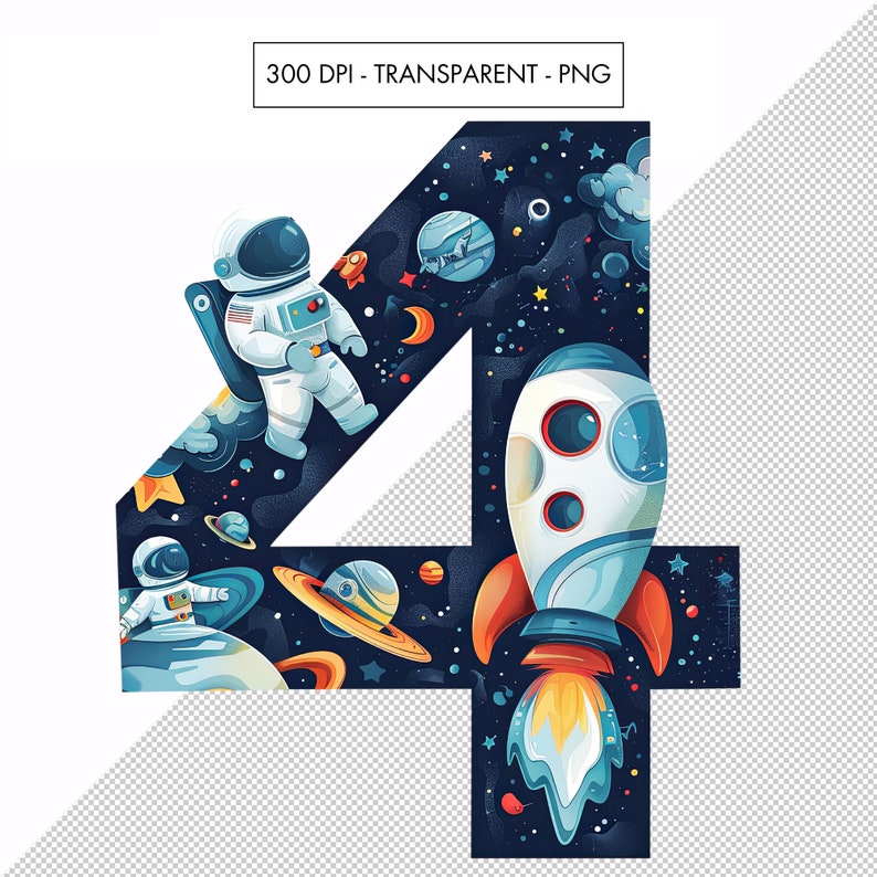 Watercolor Space Alphabet A-Z, Numbers 1-9 Clipart Bundle, Space ...