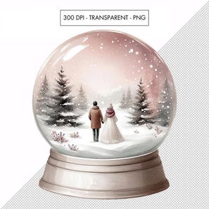 Watercolor Winter and Love Clipart Bundle, Cozy Romantic Winter Clipart ...