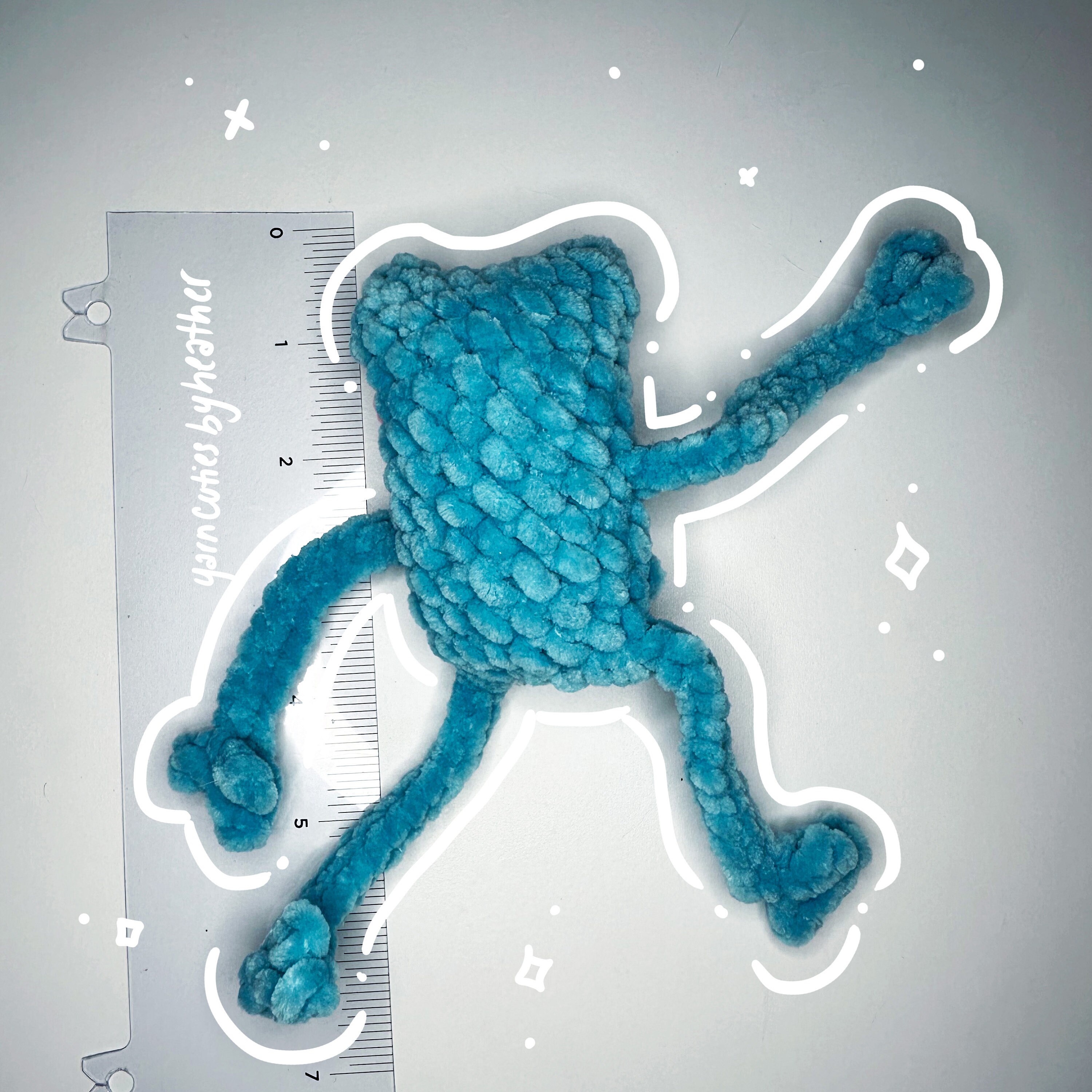 Baby Blue Leggy Frog - Etsy