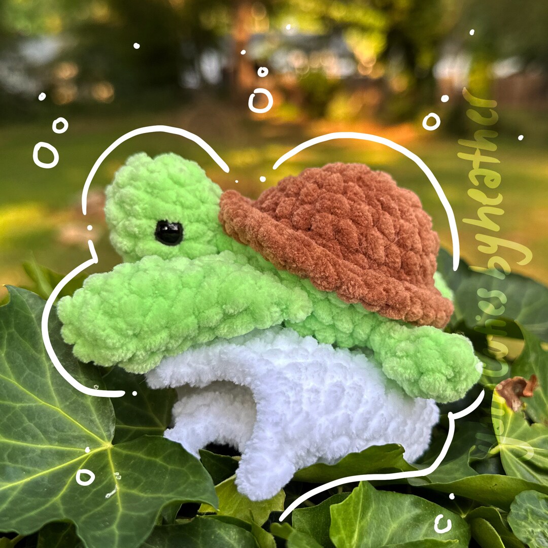 Green Sea Turtle Hatchling With Brown Shell - Etsy