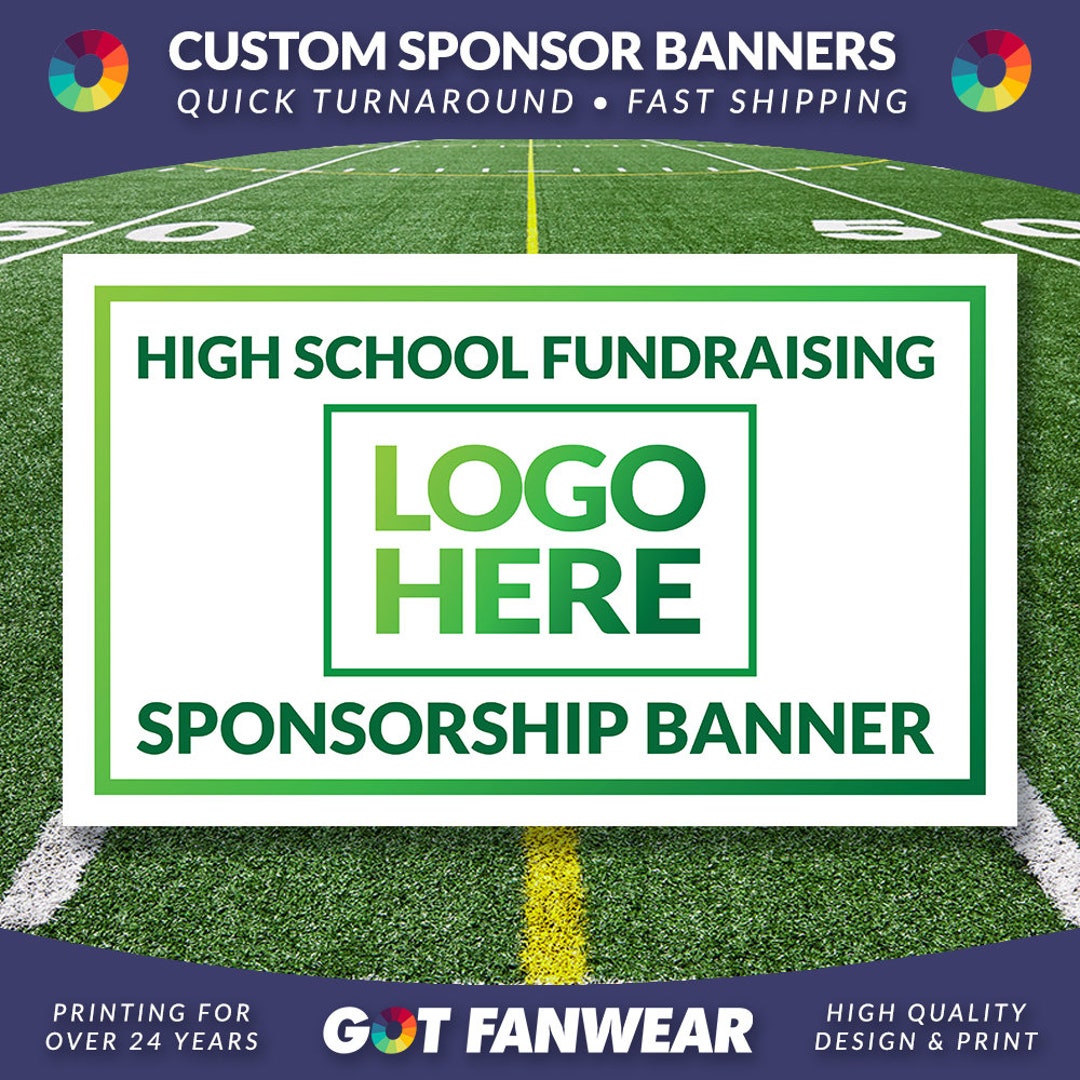 Custom High School Sponsorship Banner – Fundraising Banner for Your ...