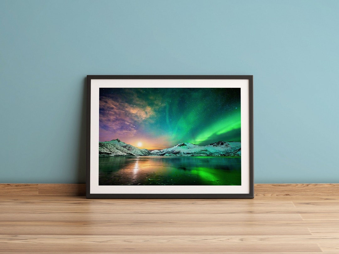 Northern Lights Poster Aurora Borealis Photo Print Home Decor Art - Etsy