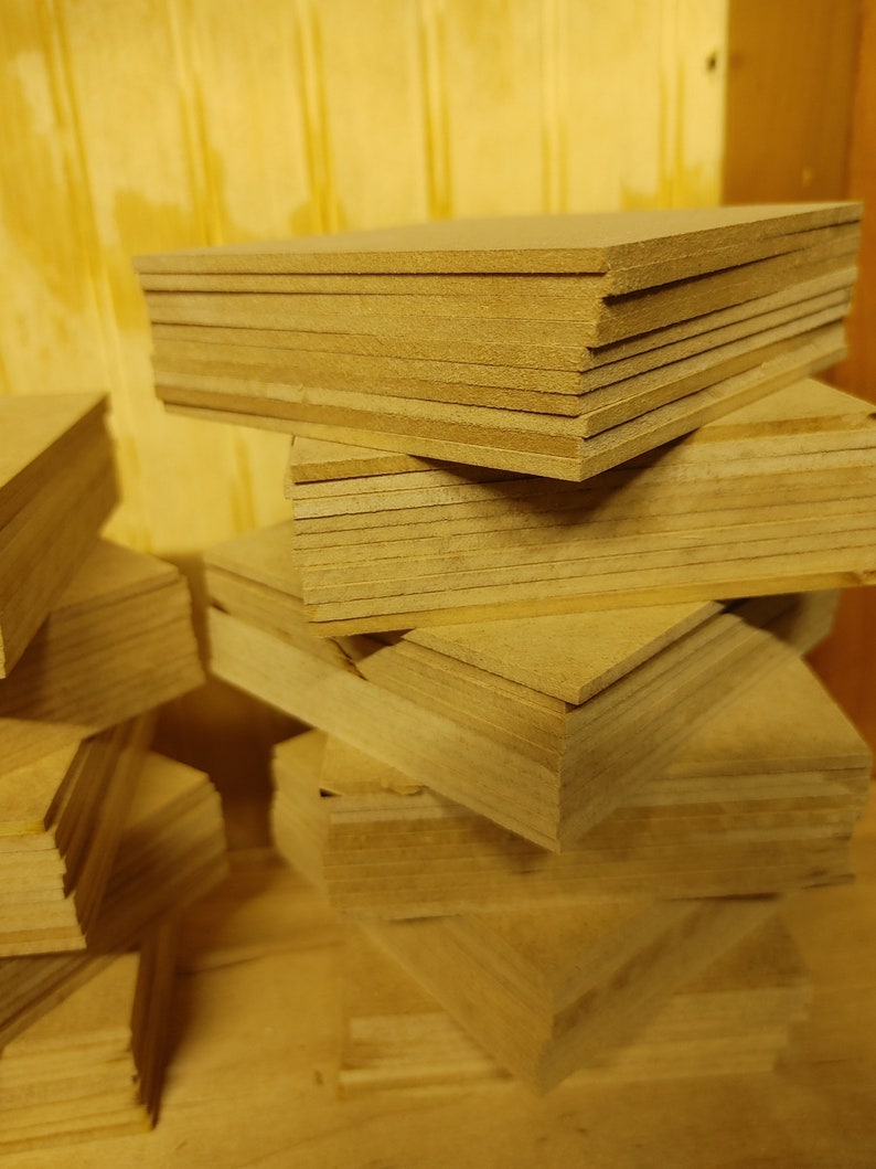 10 Pack of "4x4" MDF Panels - Etsy