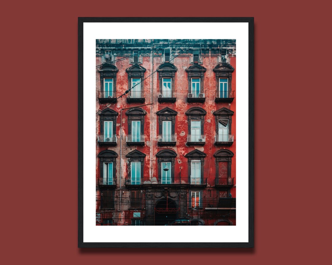 Rustic Charm of Naples Architecture - Weathered Urban Building Facade ...
