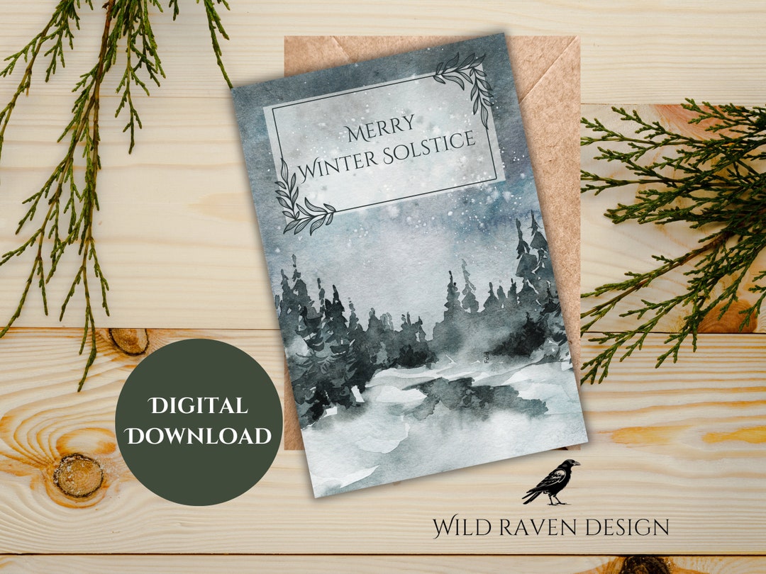 Winter Solstice Greeting Card | Yule Greeting Card | Pagan Greeting ...