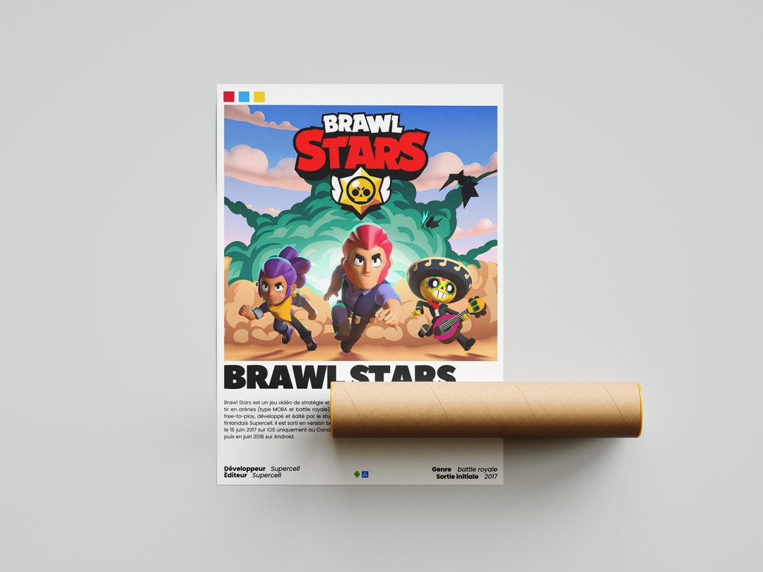 3 Brawl Stars Posters. Video Game, Downloadable, Digital Download ...