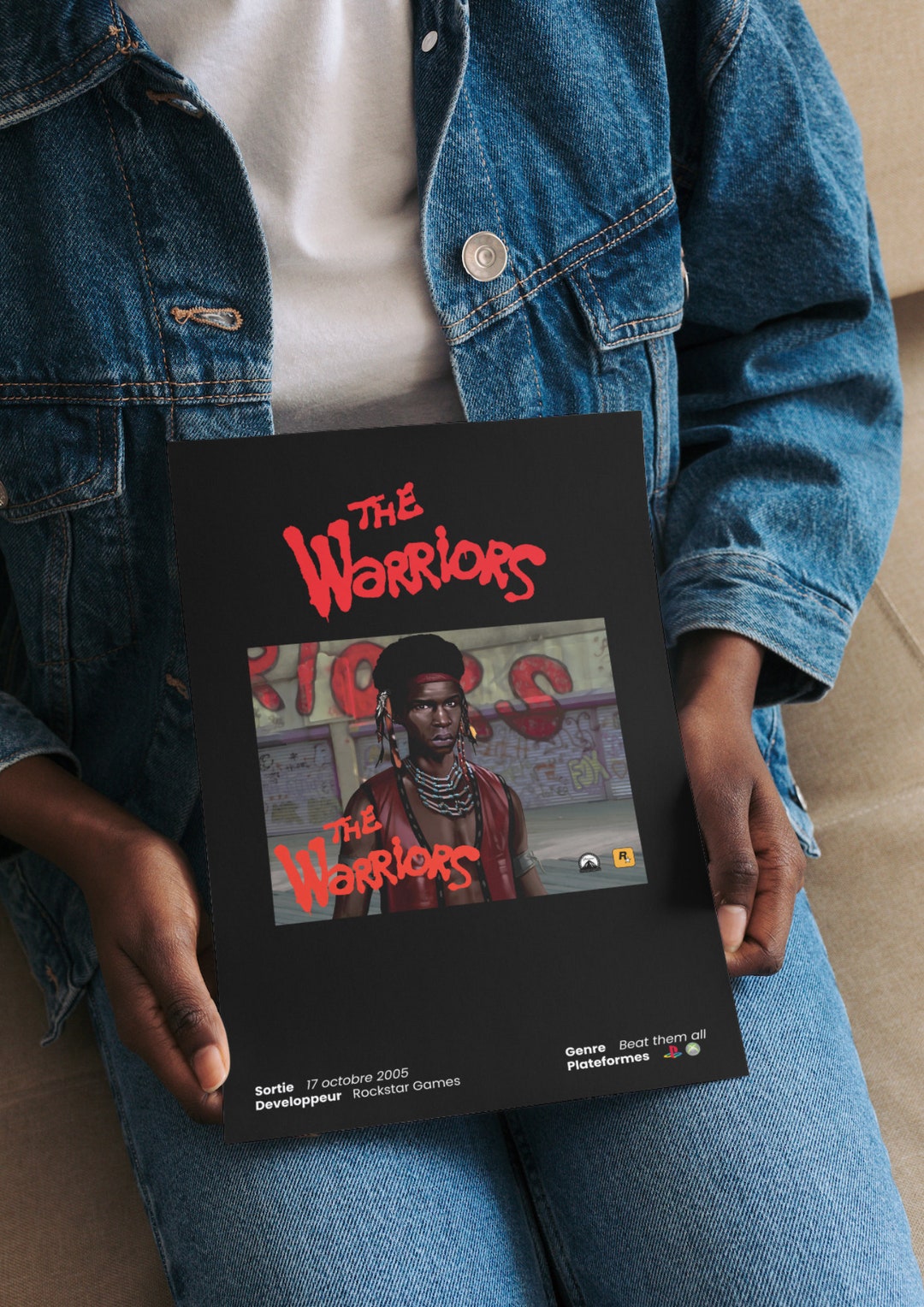 5 Digital Posters of the Video Game the Warriors. Video Game ...