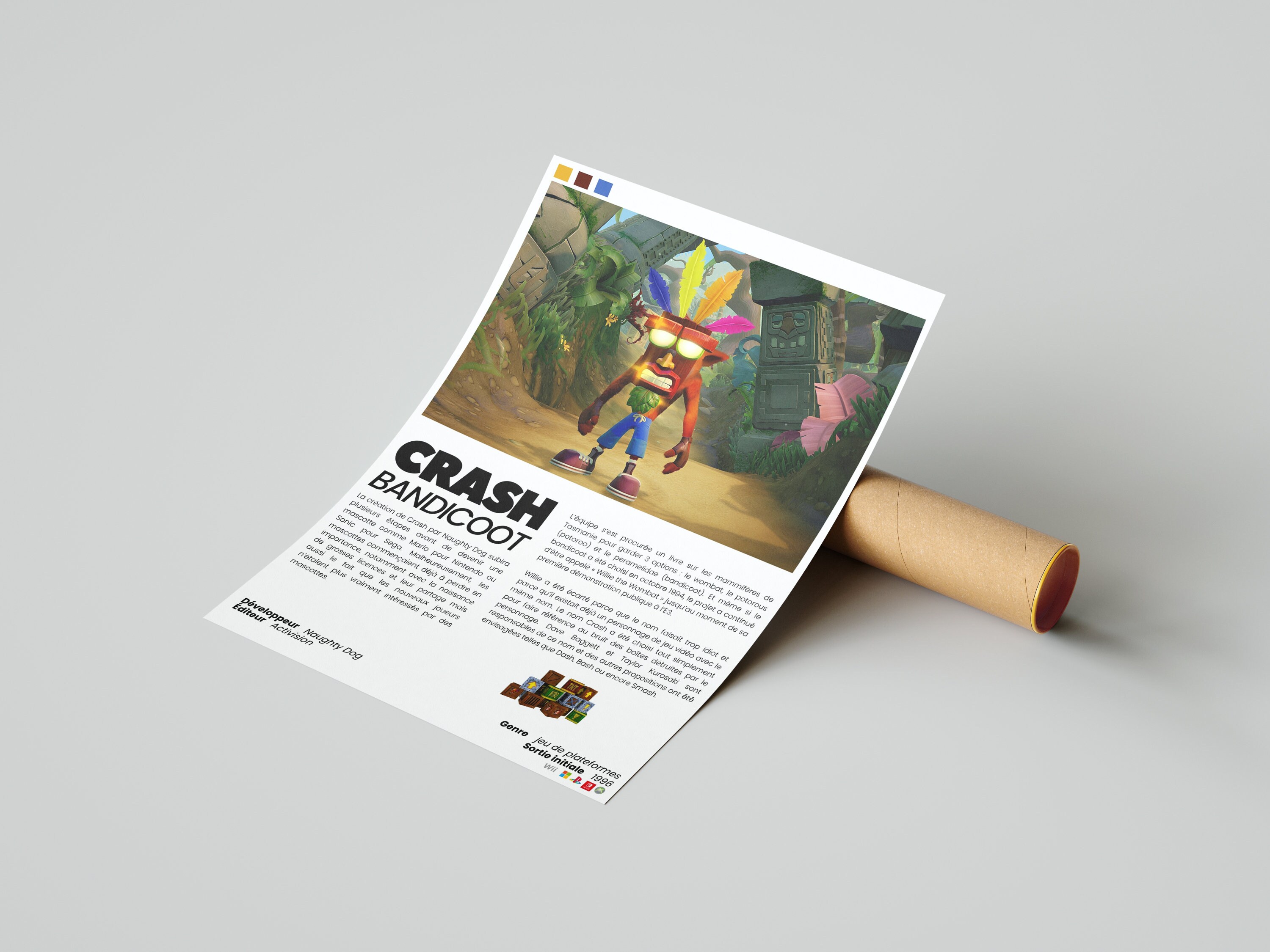 3 Crash Bandicoot Posters. Video Game, Downloadable, Digital Download ...