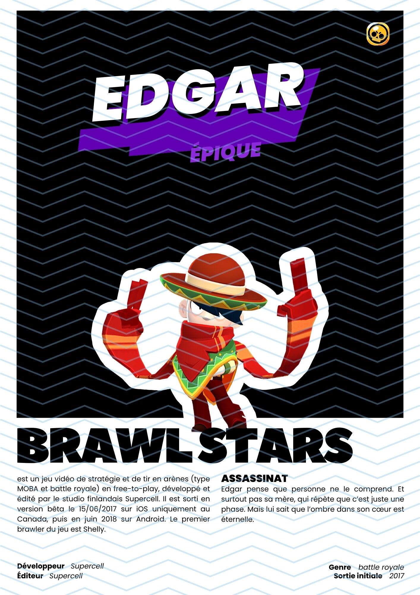 6 Edgar Brawl Stars Posters. Video Games, Downloadable, Digital ...