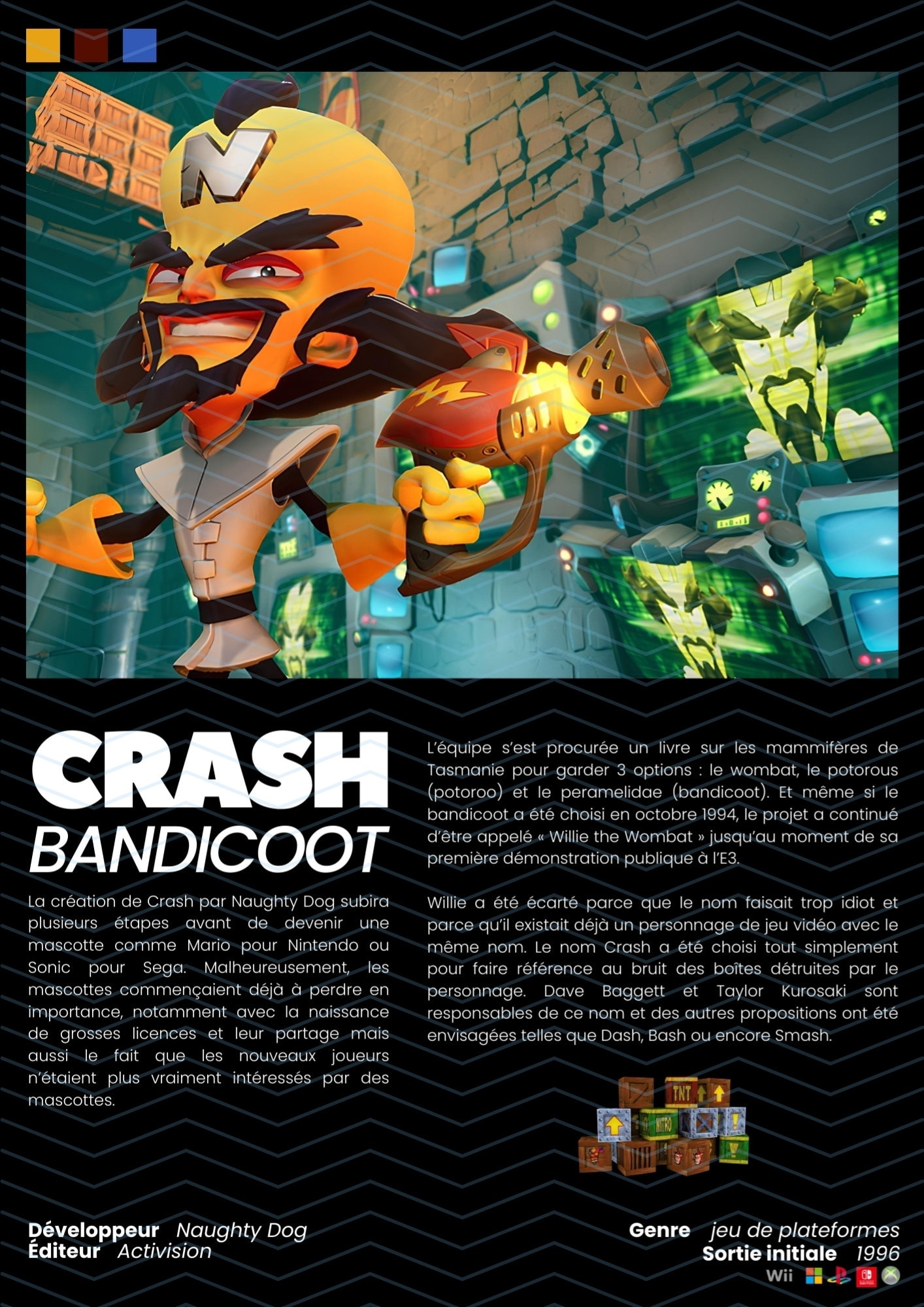 3 Crash Bandicoot Posters. Video Game, Downloadable, Digital Download ...