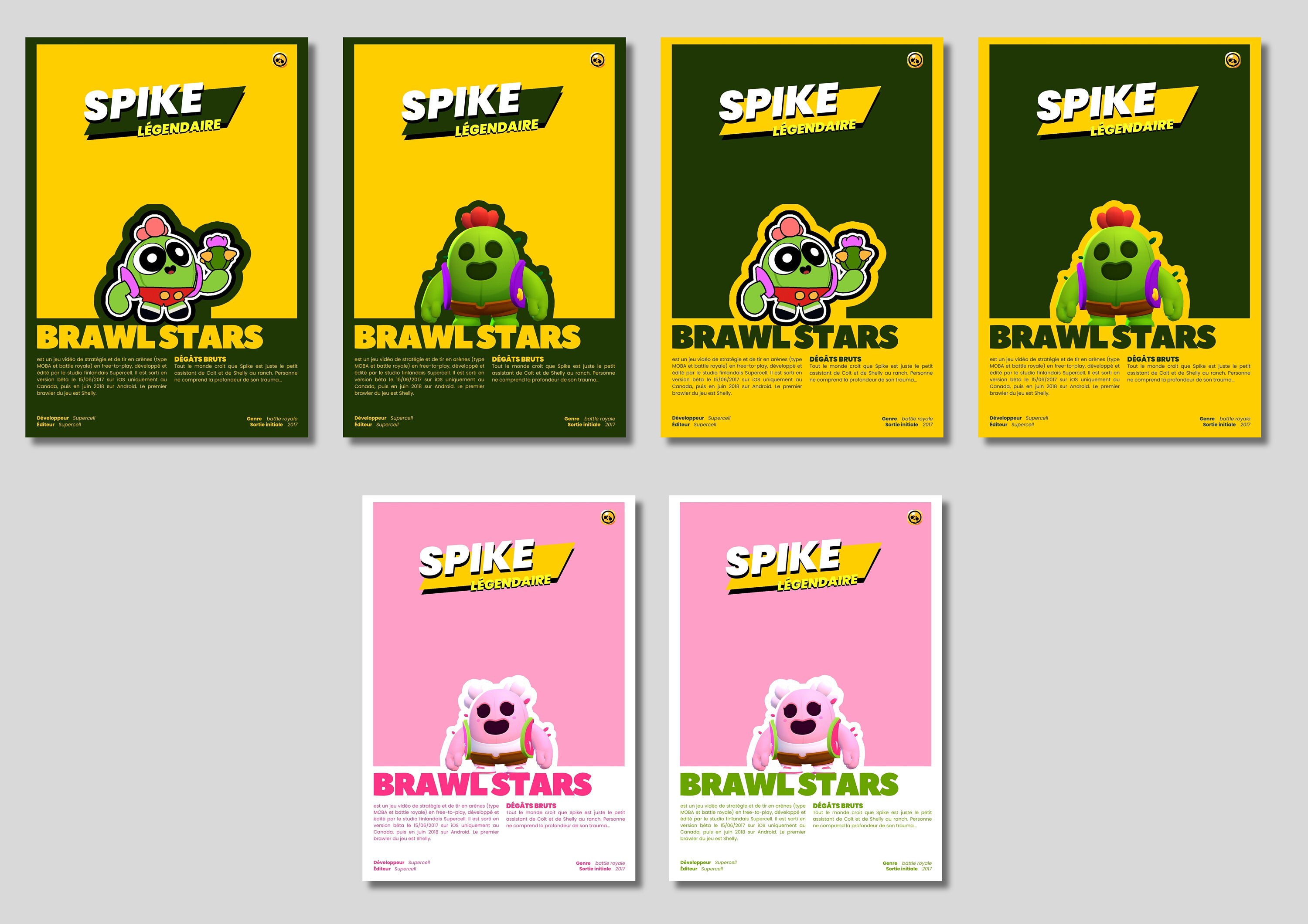 6 Spike Brawl Stars Posters. Video Games, Downloadable, Digital ...
