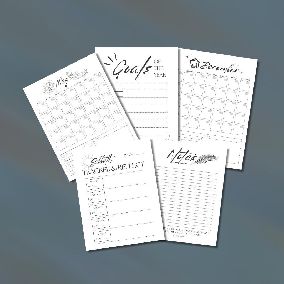 Scripture Planner With Monthly and Weekly Routines - Etsy