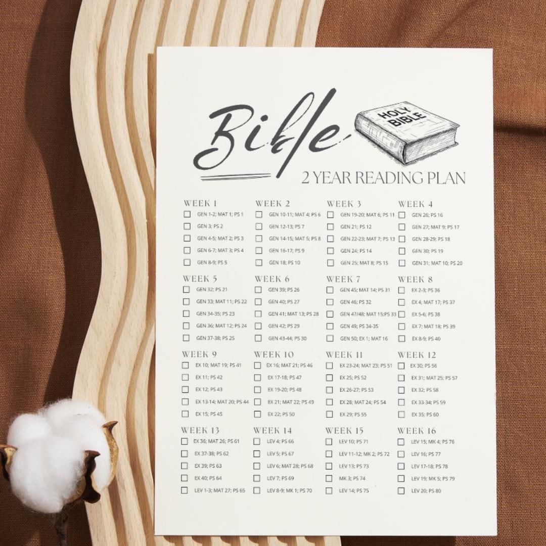 2 Year Bible Reading Plan - Etsy