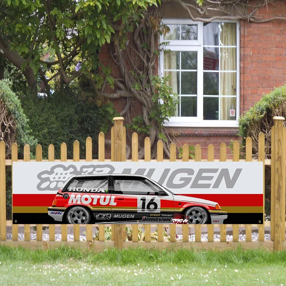 Honda Banner Sign Flag Mugen Power Garage Civic Jdm Type Workshop Ep3 ...