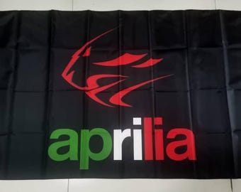 Aprilia Banner, Racing Motorcycle Decor, Garage Wall Art, Man Cave ...