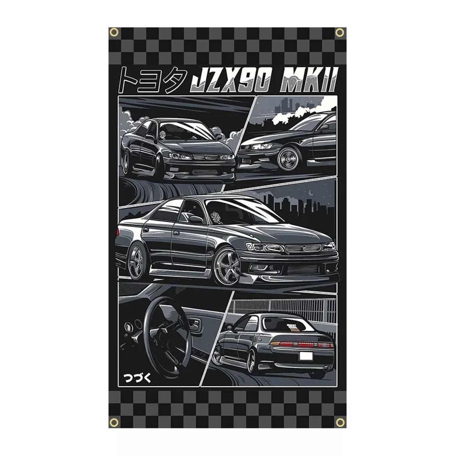 Poster Car Jdm Wall Art Decor Japan Prints Kids Boys Cars Racing Room ...