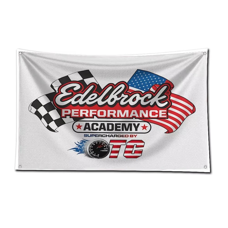 Ford Edelbrock Banner, Vintage Car Poster, Classic Car Art Print, Man ...