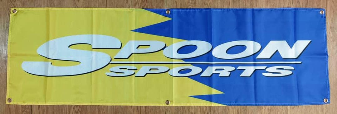 Honda Spoon Sports Civic Type R Banner Flag Sign Man Cave Garage Decor ...