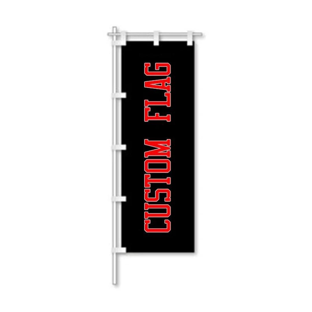 Custom Nobori Flag, Personalized Vertical Banner, Outdoor Decoration ...