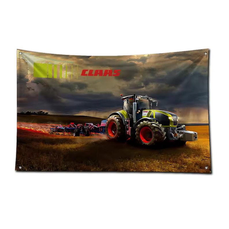 Claas Tractor Dealer 3x5ft Flagge Banner Flag for Showroom Garage Man ...