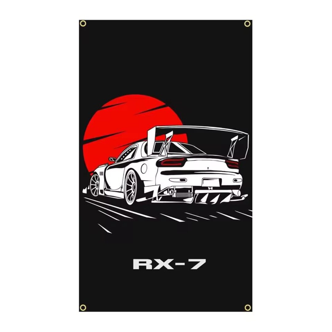 Mazda RX7 Wall Art Decor, Banner, Car Enthusiast Gift, Garage Wall ...