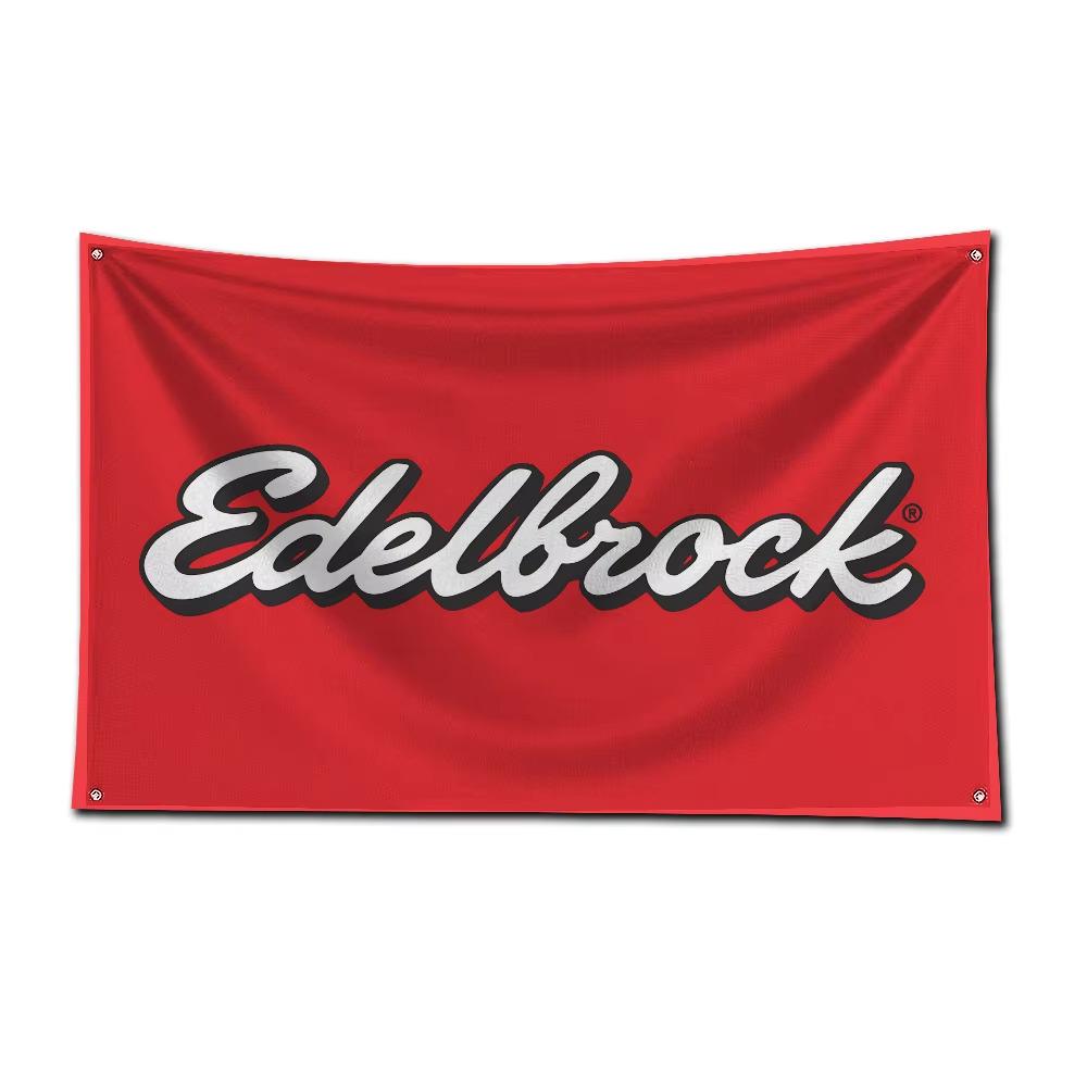 Ford Edelbrock Banner, Vintage Car Poster, Classic Car Art Print, Man ...