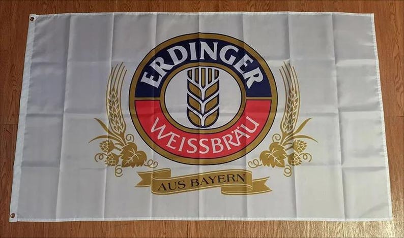 Augustiner Brau Vintage German Beer Banner Sign, Man Cave Decor, Bar ...