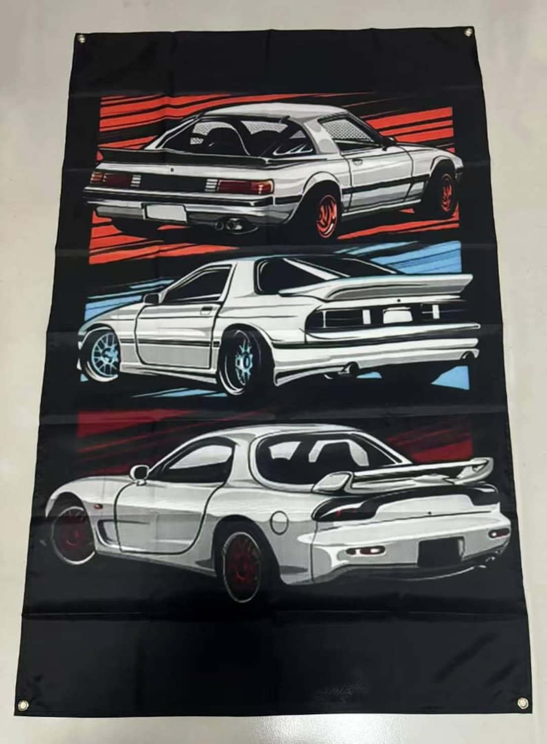 Mazda RX7 Wall Art Decor, Banner, Car Enthusiast Gift, Garage Wall ...