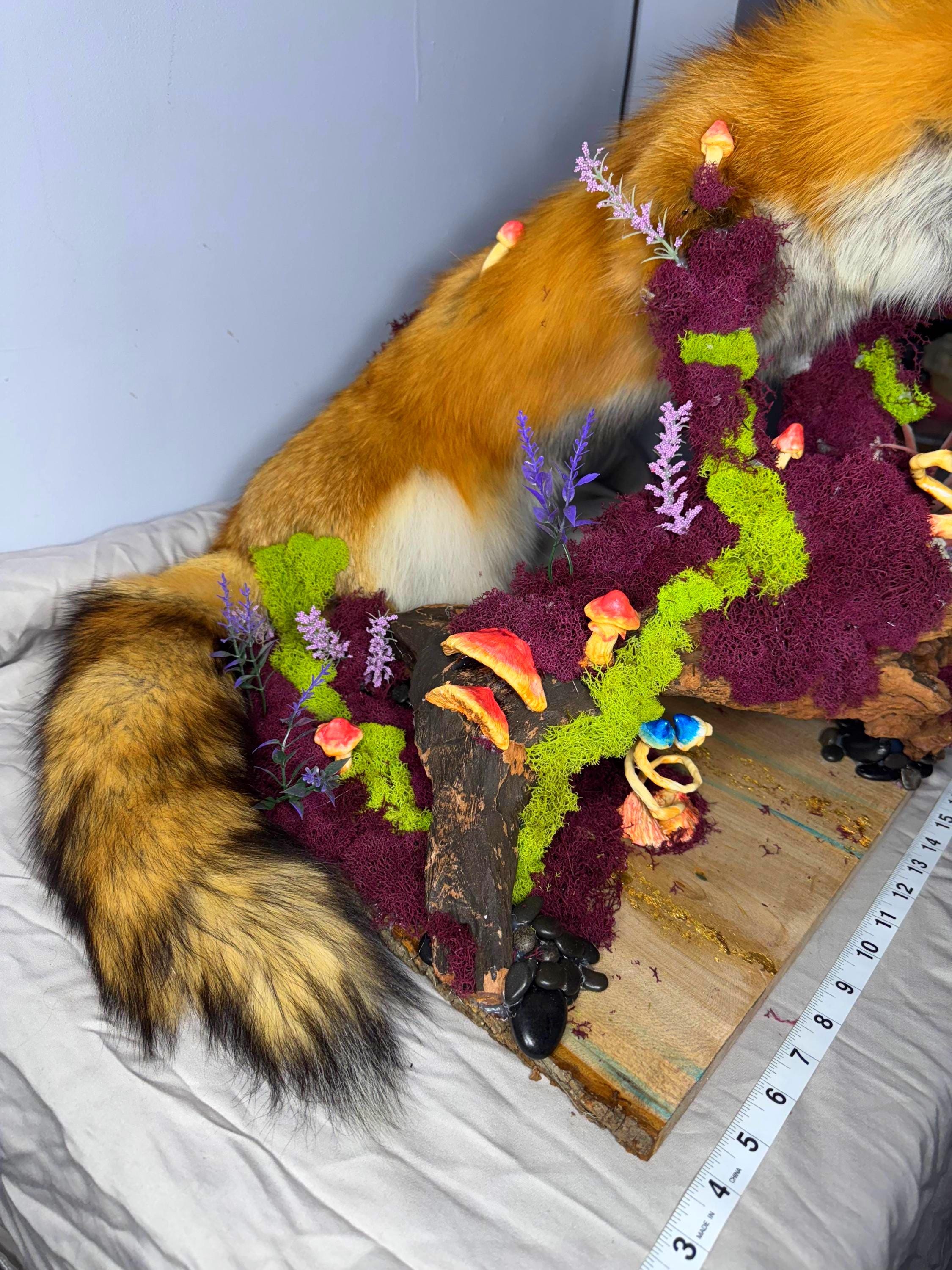 Taxidermy Fox Mushroom Trip | Escaping Skull Trippy Forest Mount ...